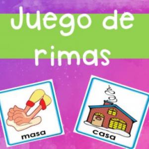 Encuentra las rimas - Coincidencias - Juego educativo - Lengua - Mobbyt