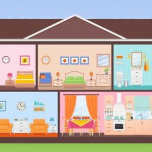 Idiomas: ROOMS OF THE HOUSE - HOUSE