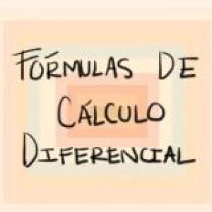 Matemáticas: Formulas de cálculo diferencial - matemáticas