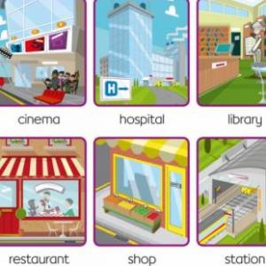 Places in Town - Multinivel - Juego educativo - Idiomas - Mobbyt