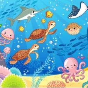 SEA ANIMALS GAME - Multinivel - Juego educativo - Idiomas - Mobbyt