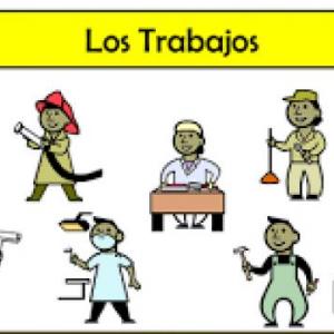 Los trabajos - Juego educativo - Lengua - Mobbyt