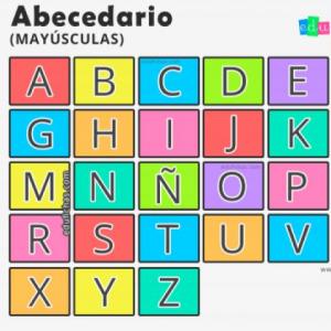ABC mayúsculas - Memorias - Juego educativo - Lengua - Mobbyt