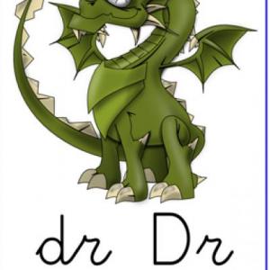 Letra compuesta dr - Duchazos - Juego educativo - Lengua - Mobbyt
