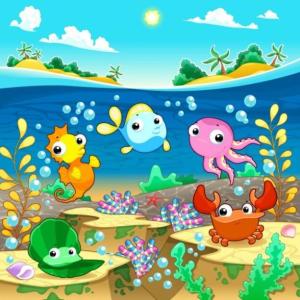 LOS ANIMALES DEL MAR - Duchazos - Juego educativo - Ciencias - Mobbyt