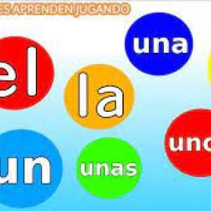 Lengua: Los articulos - El, la