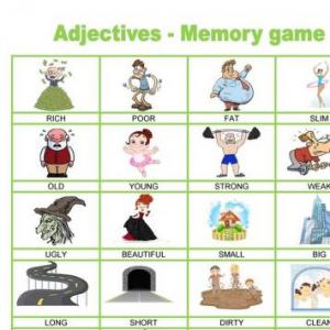 Memory GAME ENGLISH - Memorias - Juego educativo - Idiomas - Mobbyt