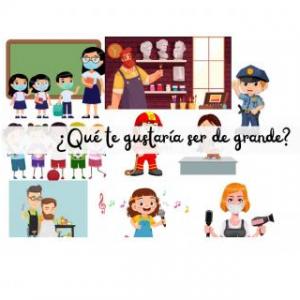 ¿Qué te gustaría ser de grande? - Memorias - Juego educativo - Oficios ...