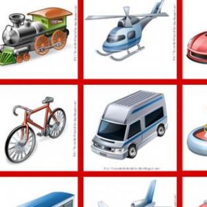 Medios de Transporte - Memorias - Juego educativo - Tecnología - Mobbyt