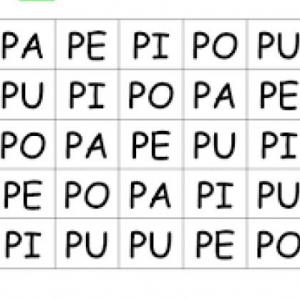 SILABAS CON P - Memorias - Juego educativo - Lengua - Mobbyt