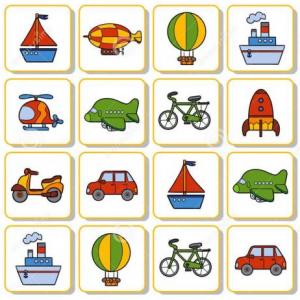 MEMO MEDIOS DE TRANSPORTE - Memorias - Juego educativo - Artes - Mobbyt