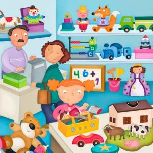 DE COMPRAS EN LA JUGUETERÍA - Ocas - Juego educativo - Matemáticas - Mobbyt