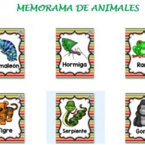 MEMORAMA DE ANIMALES - Memorias - Juego educativo - Medio ambiente - Mobbyt