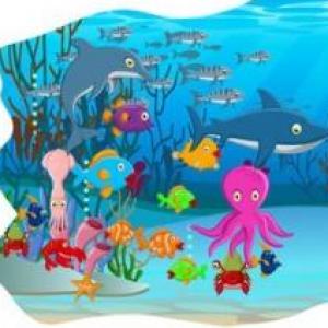 Sea Animals - Memorias - Juego educativo - Idiomas - Mobbyt