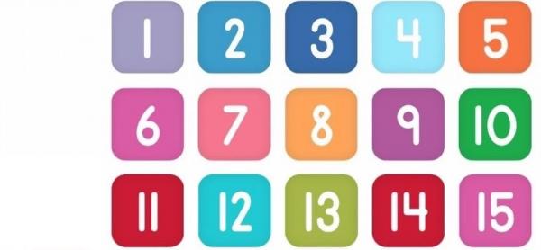 los Números del 1 al 9 - Memorias - Juego educativo - Matemáticas - Mobbyt
