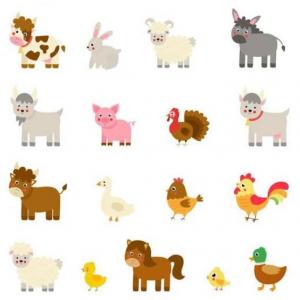 Memorama animales de la granja - Memorias - Juego educativo - Biología ...