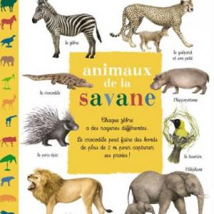 Les animaux de la savane - Memorias - Juego educativo - Idiomas - Mobbyt