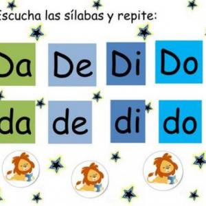 SILABAS N Y D - Coincidencias - Juego educativo - Lengua - Mobbyt